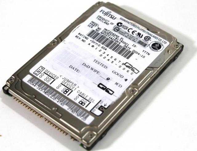 MHT2040AH, купить Жесткий диск Fujitsu IDE 40GB 5400RPM 8MB 2.5" HDD ...